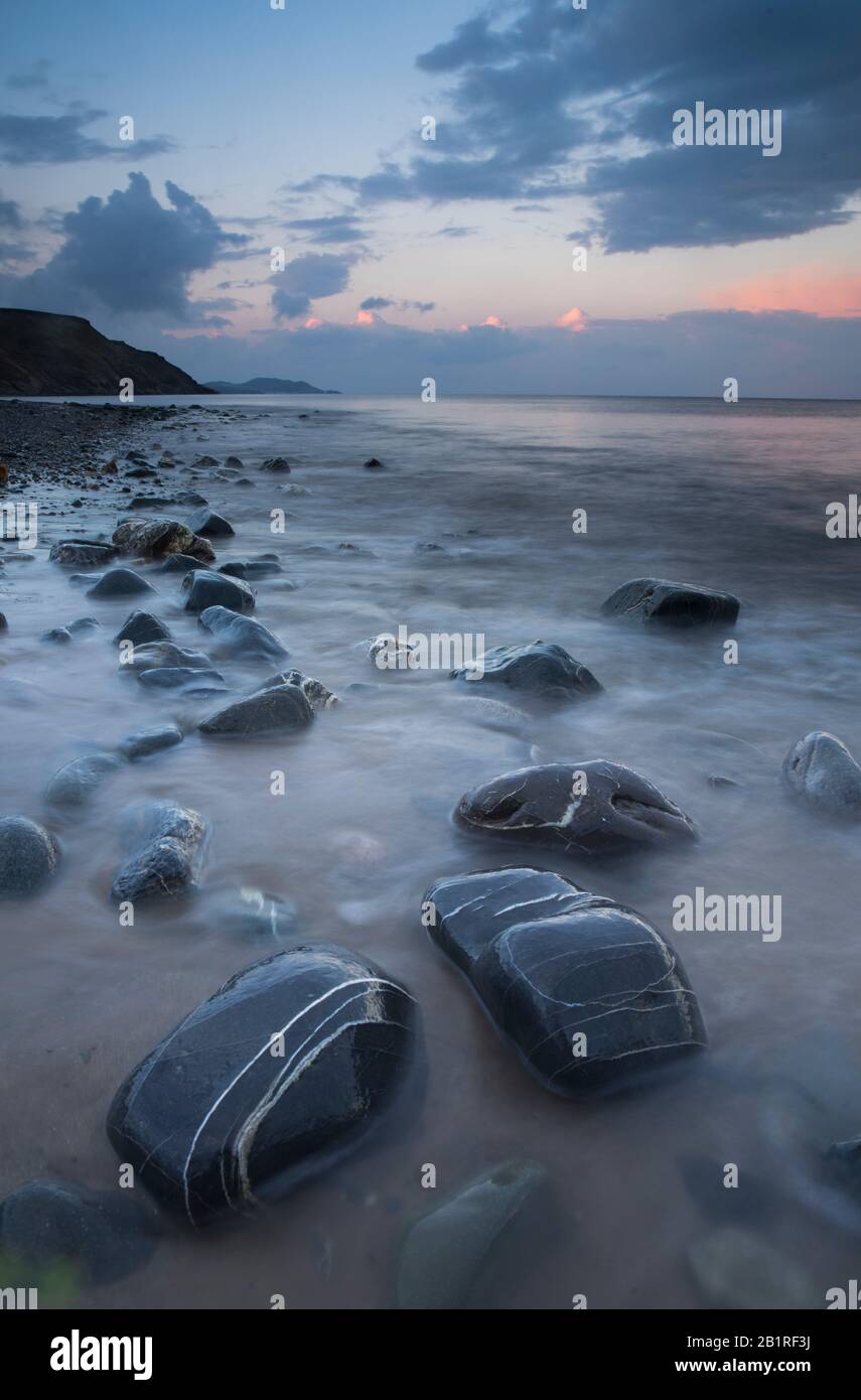 Dramatic coastal scenery and light on the Isle of Man, Irish Sea, UK ...