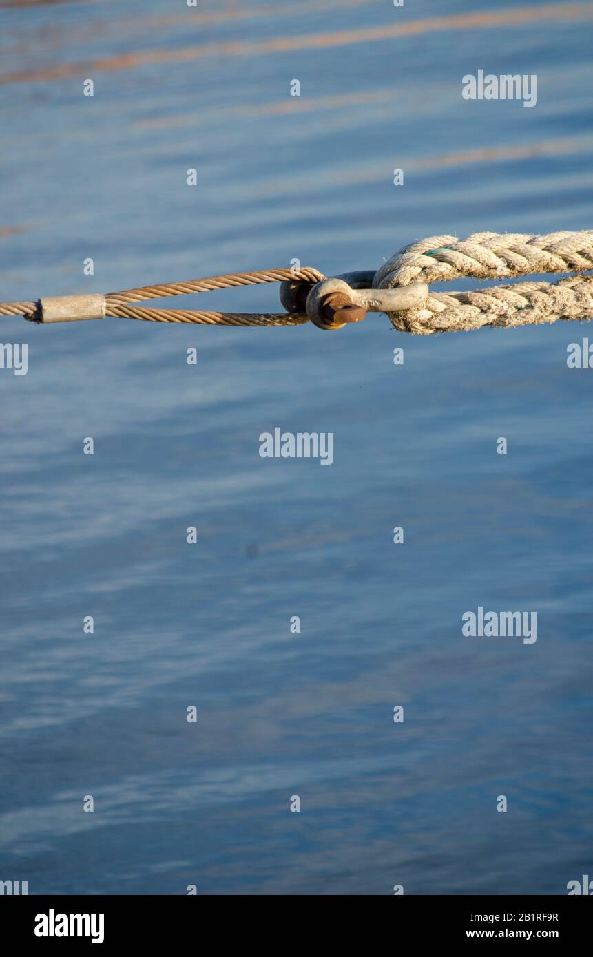 Rope in The Sea Stock Photo - Alamy