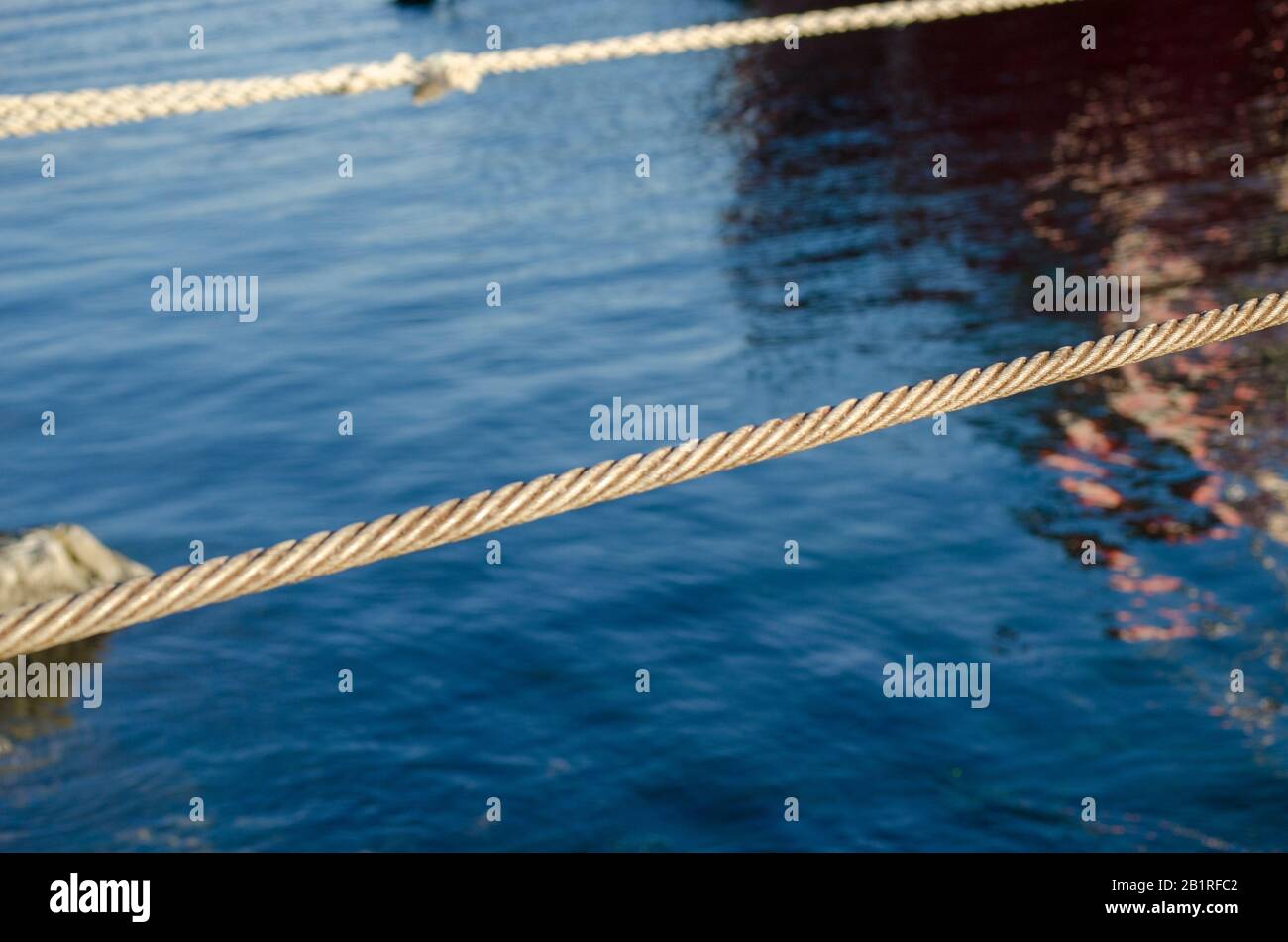 Rope in The Sea Stock Photo - Alamy