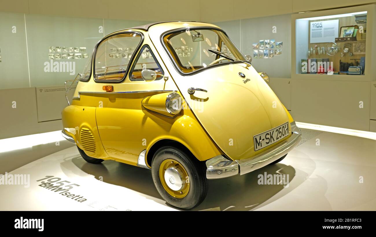 Microcar BMW ISETTA in the museum Stock Photo - Alamy