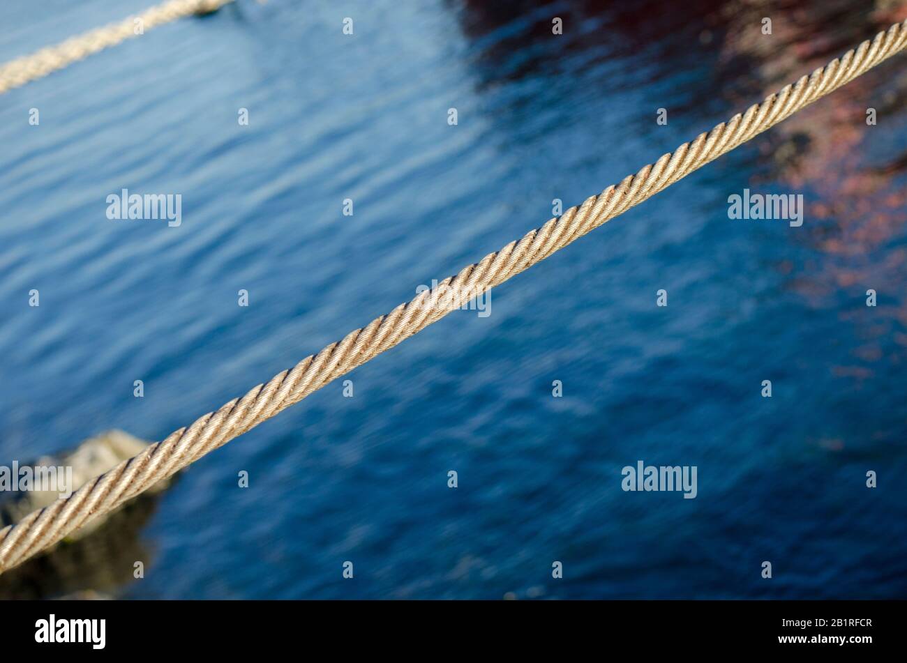 Rope in The Sea Stock Photo - Alamy