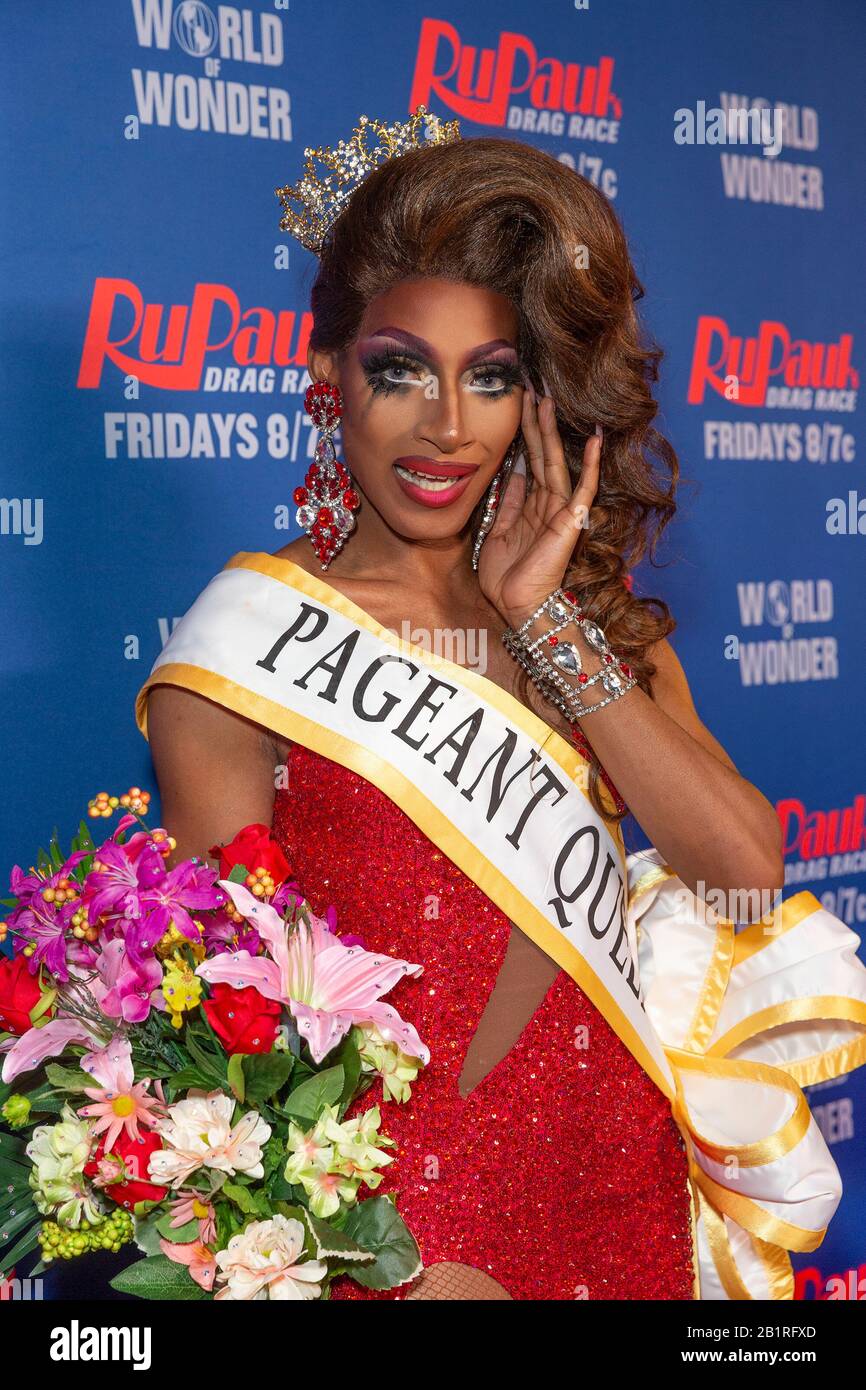 New York, United States. 26th Feb, 2020. Drag Queen Jaida Essence Hall ...