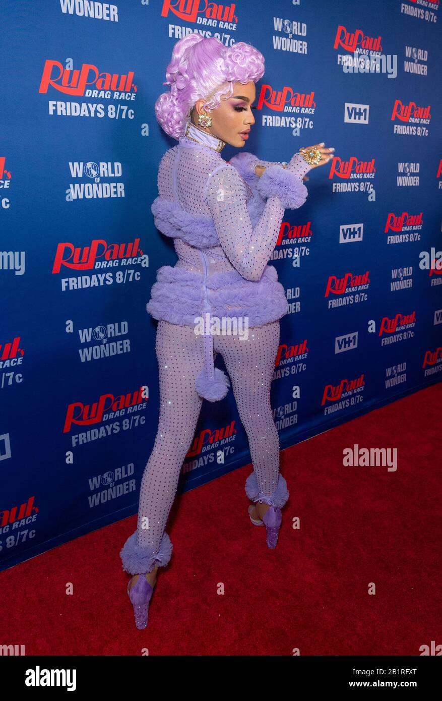 New York, United States. 26th Feb, 2020. Drag Queen Dahlia Sin attends ...