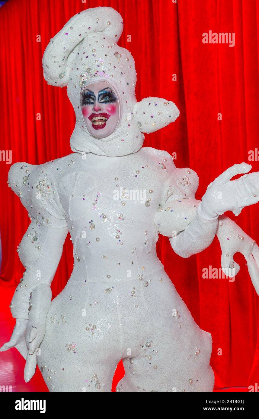 New York, United States. 26th Feb, 2020. Drag Queen Crystal Methyd ...