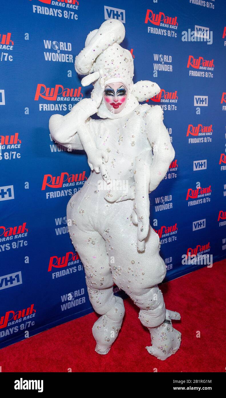 New York, United States. 26th Feb, 2020. Drag Queen Crystal Methyd ...