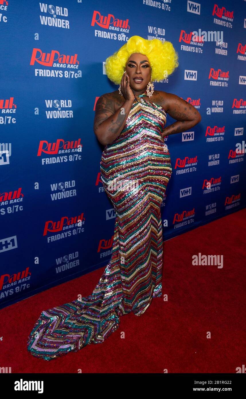 New York, United States. 26th Feb, 2020. Drag Queen Widow Von'du ...