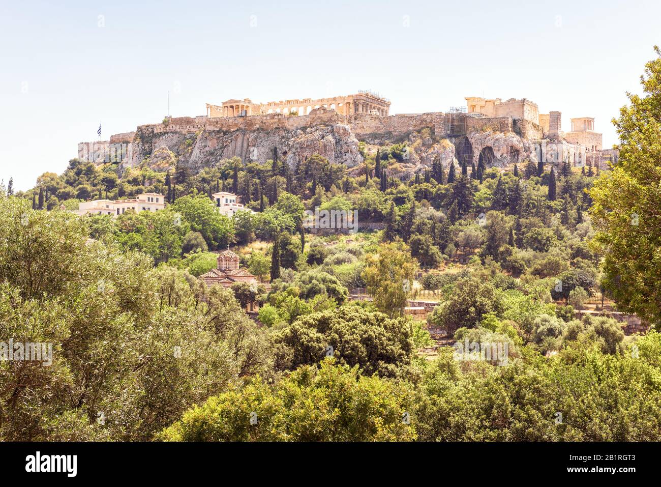 Acropolis hill, Athens, Greece. It is the main tourist attraction of ...