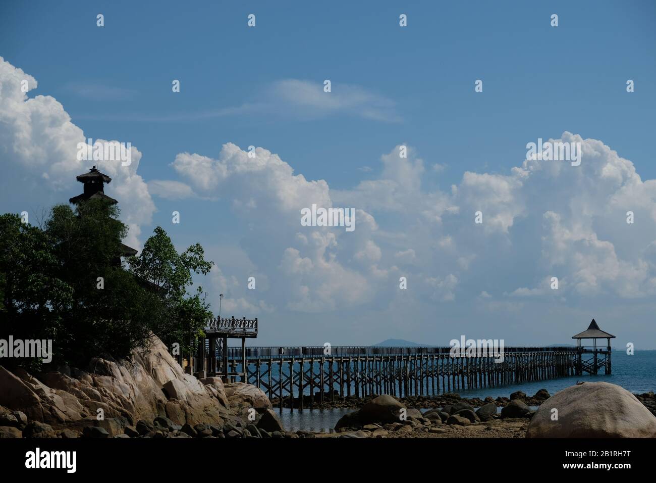 Batam Indonesia - Jetty at Nongsa Beach Stock Photo - Alamy