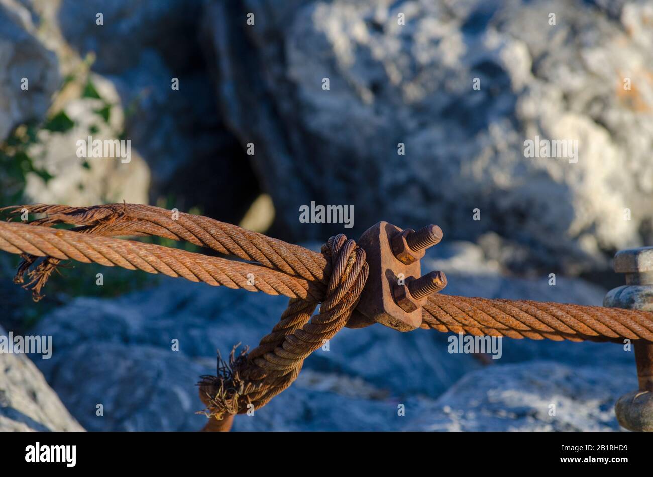 Rope in The Sea Stock Photo - Alamy