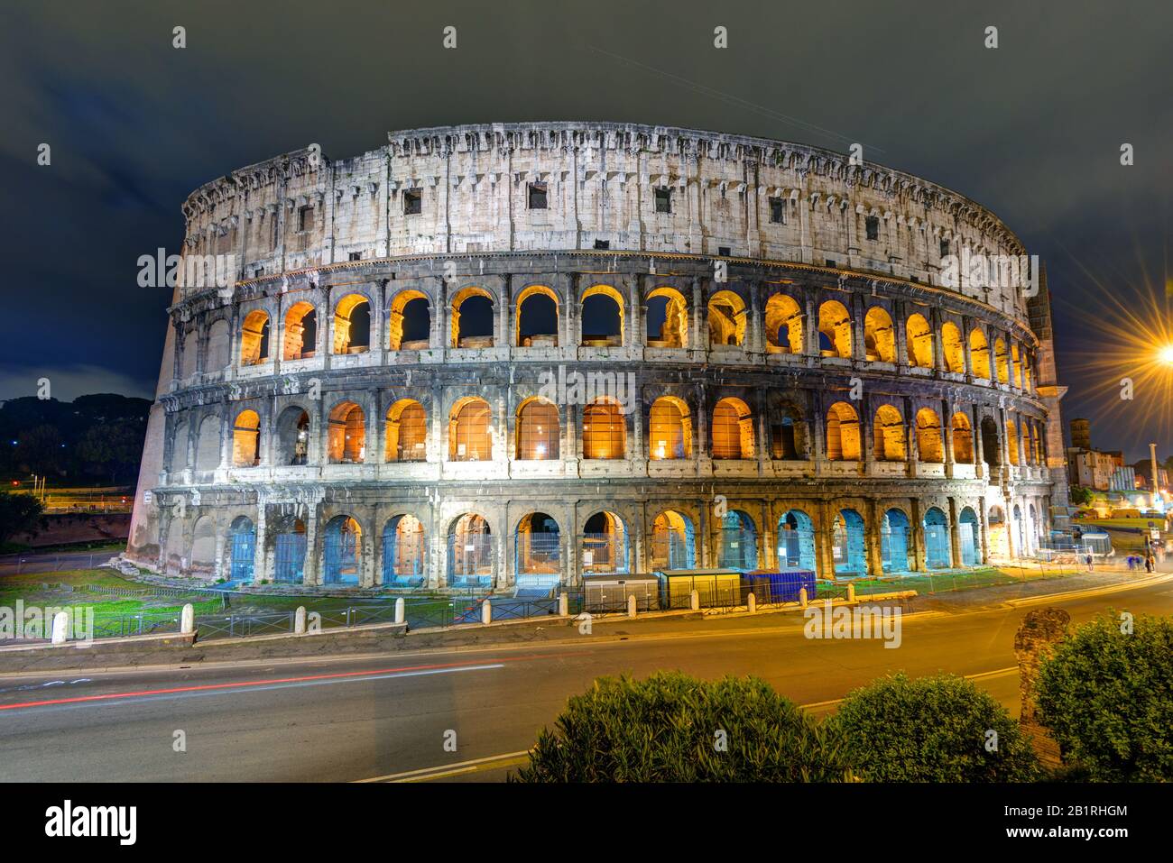 Colosseum street view hi-res stock photography and images - Alamy