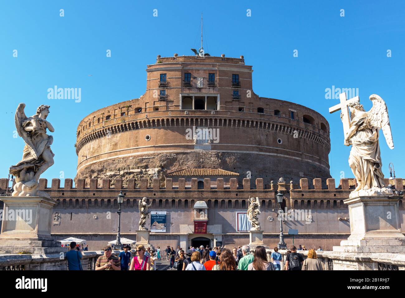 ROME, ITALY - MAY 9, 2014: Castle of the Holy Angel (Castel Sant`Angelo ...