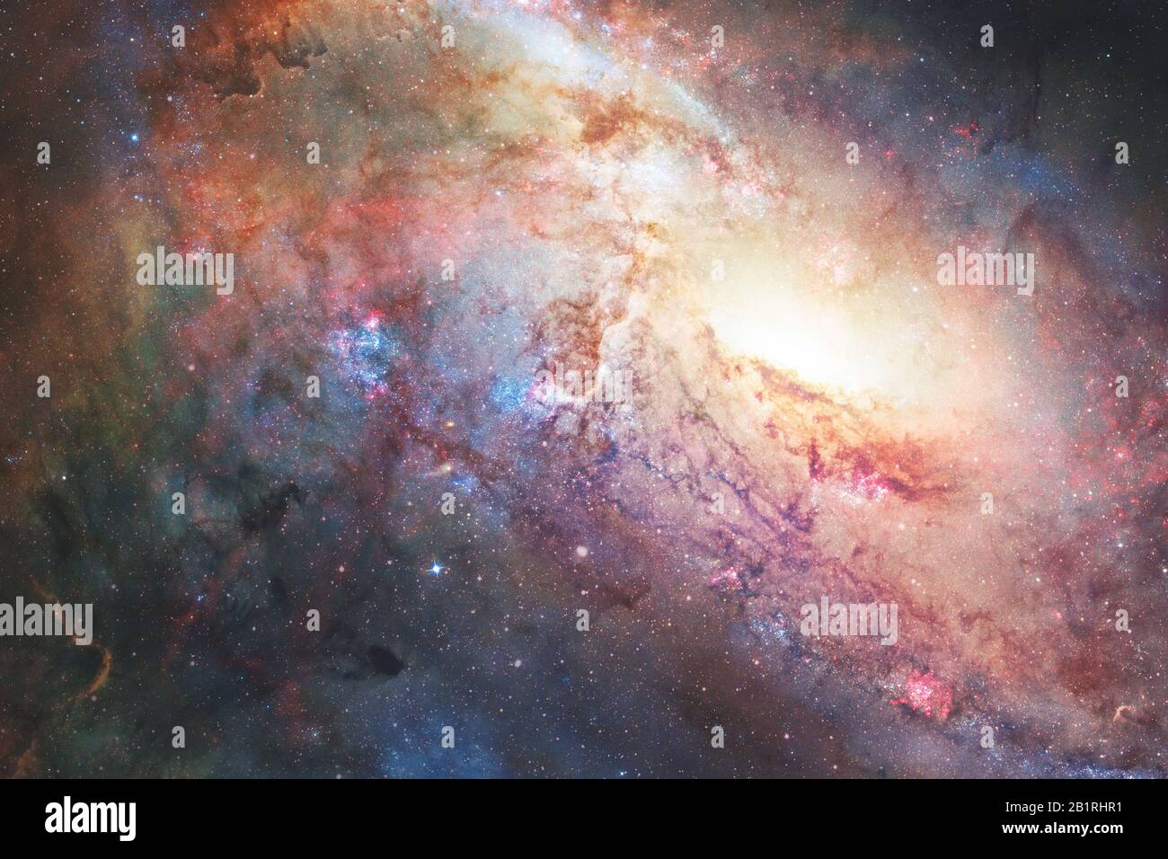 Galaxy thousands light years far away from Earth. Elements of this ...