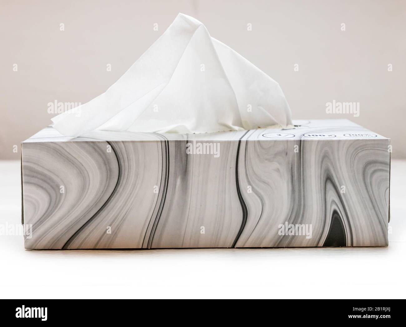 Colorful tissue box isolated on white background Stock Photo - Alamy