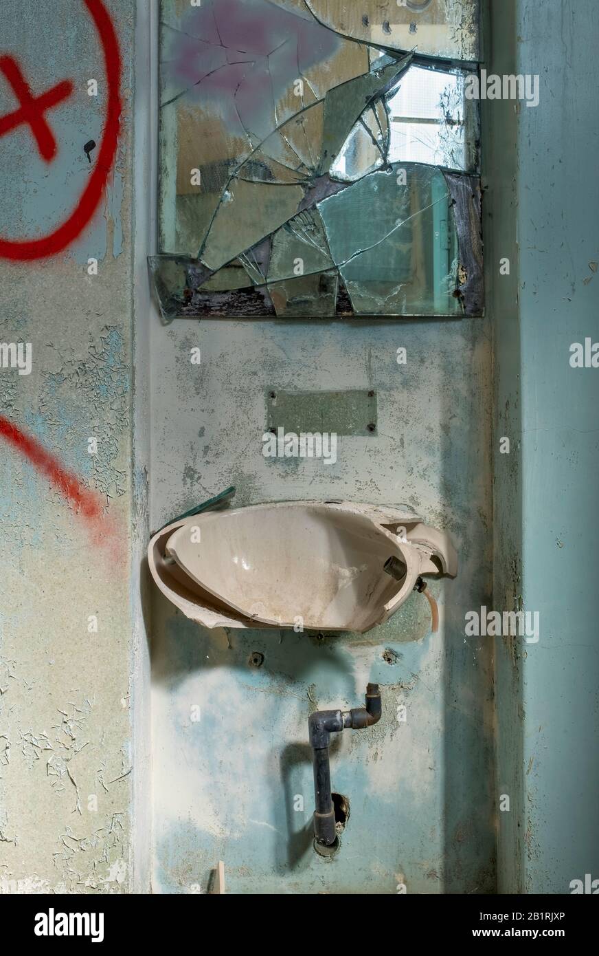 Graffiti art, factory graffiti art, spray can art, urban art Stock ...