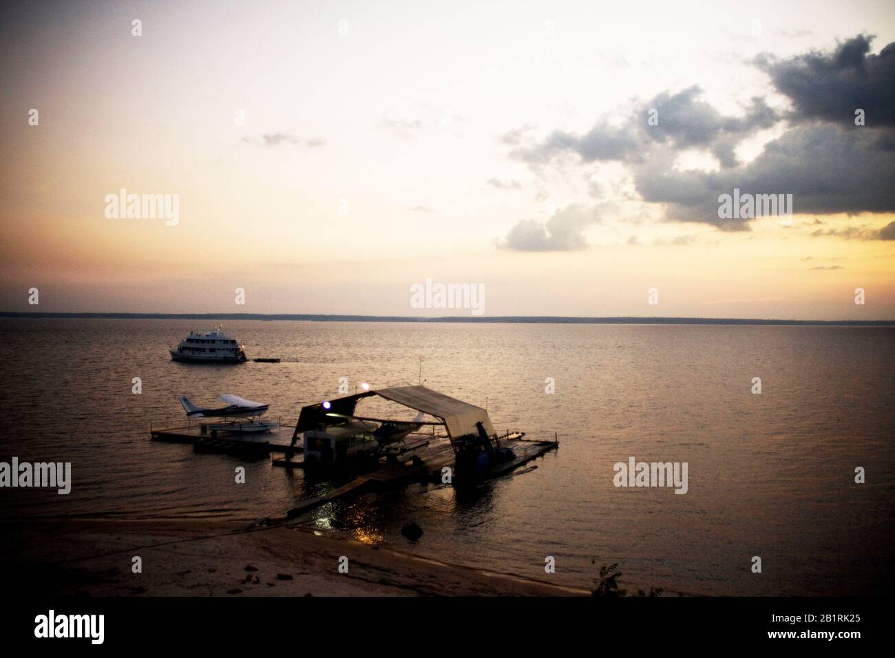 Landscape, Negro River, Amazônia, Manaus, Amazonas, Brazil Stock Photo ...
