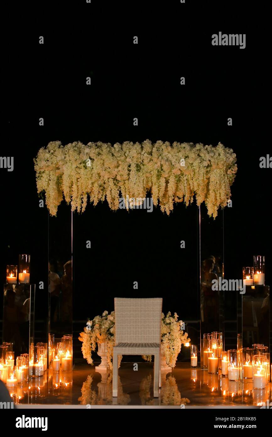 Wedding outdoor night altar hi-res stock photography and images - Alamy