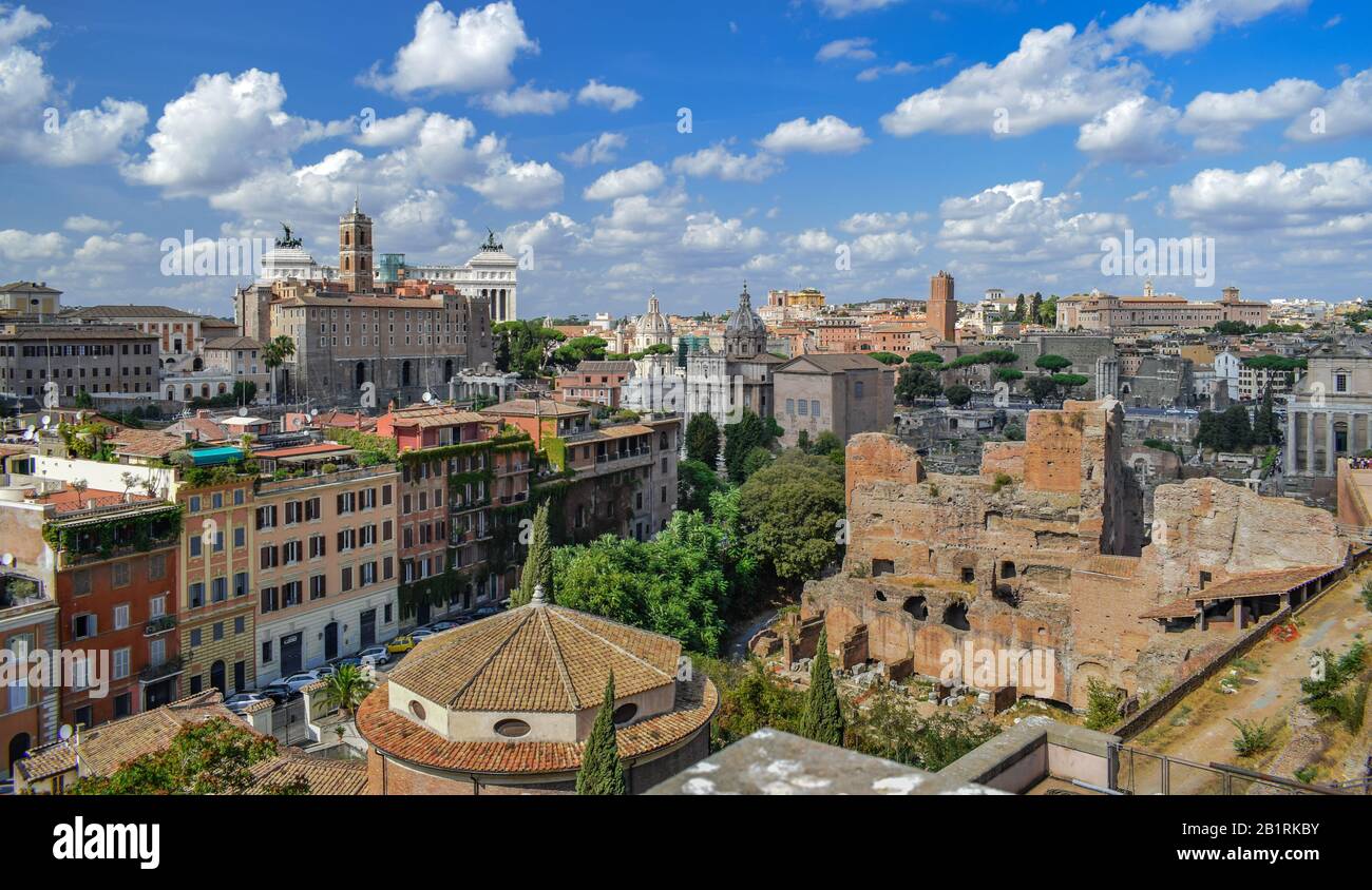 View rome from castle hi-res stock photography and images - Alamy