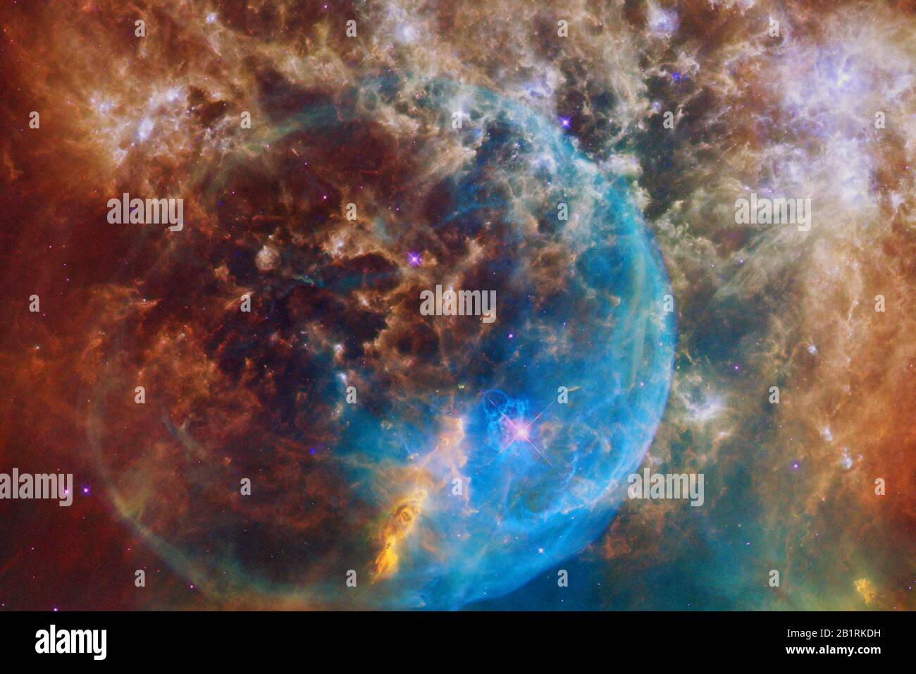 Incredibly beautiful galaxy in outer space. Black hole. Elements of this image furnished by NASA ...