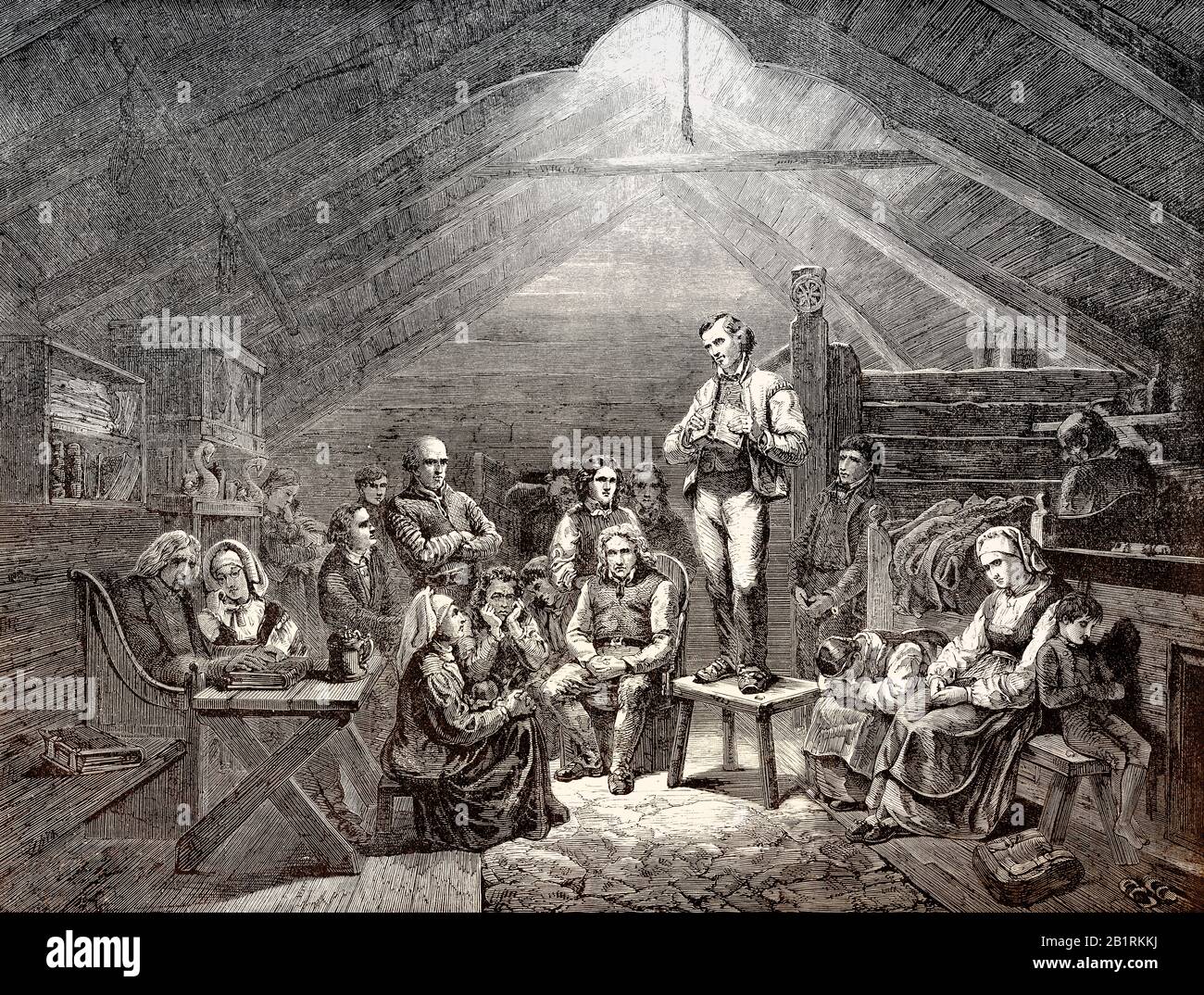 Meeting with Hans Nielsen Hauge, 1771 – 1824, Norwegian Haugean ...