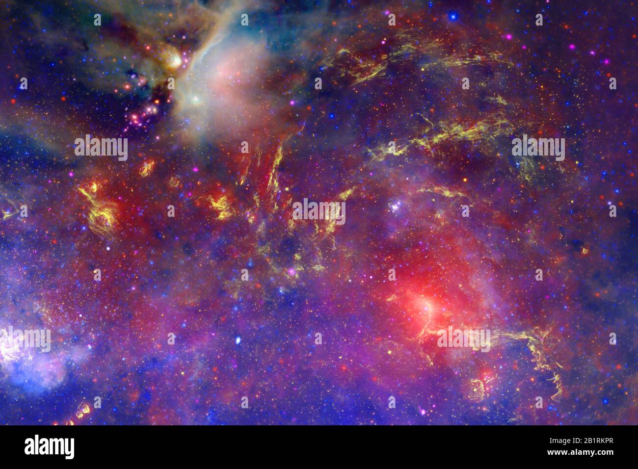 Cluster of stars in deep space. Milky way galaxy. Elements of this ...