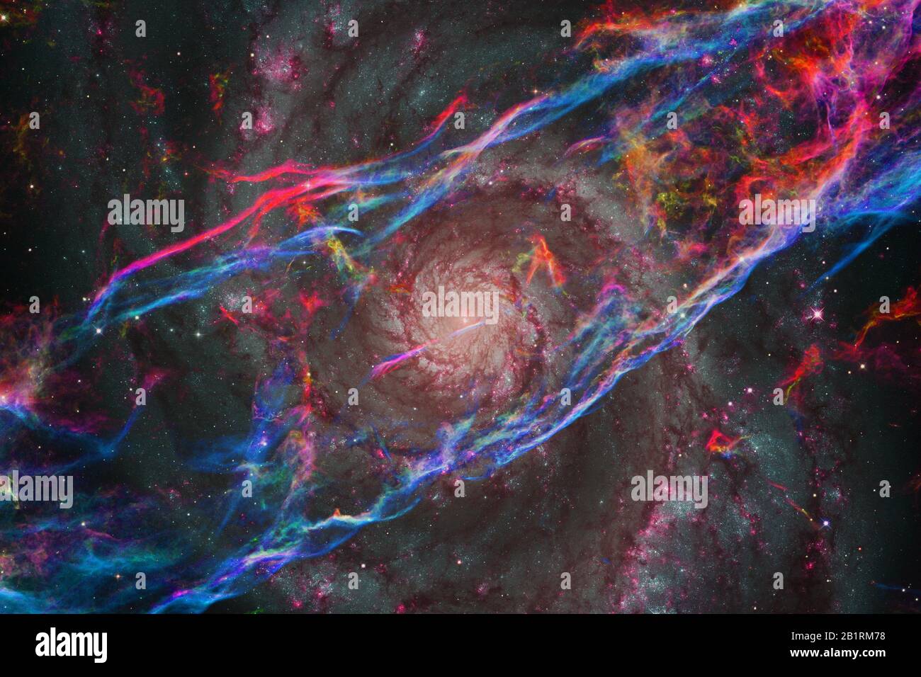 Cluster of stars in deep space. Milky way galaxy. Elements of this ...