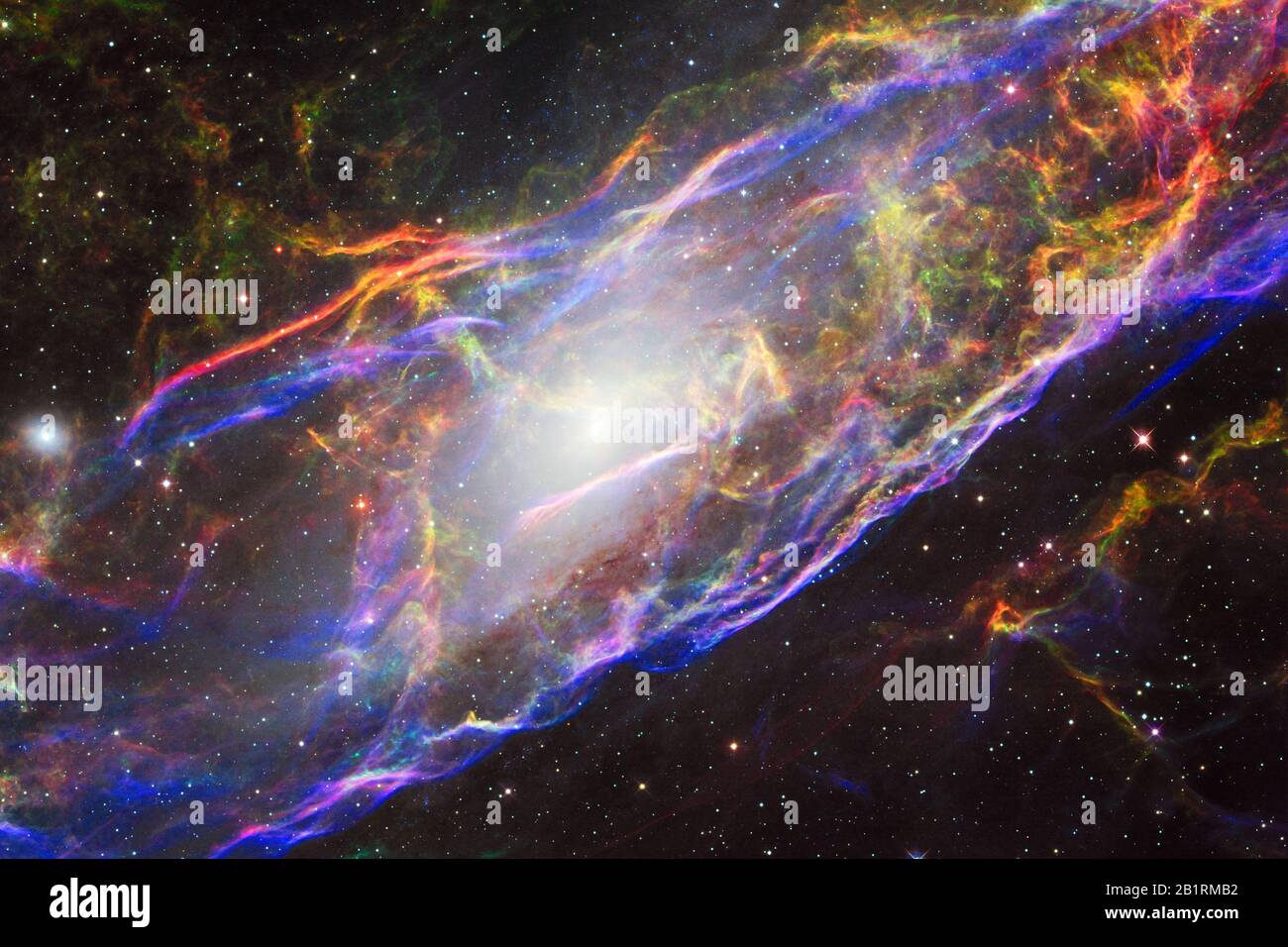 Cluster of stars in deep space. Milky way galaxy. Elements of this ...