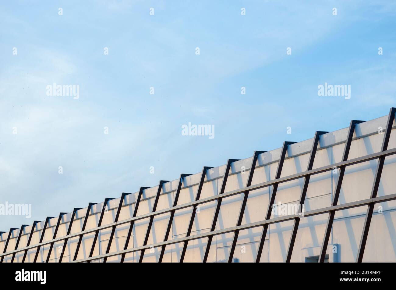 Big Ladder on The Wall Stock Photo - Alamy