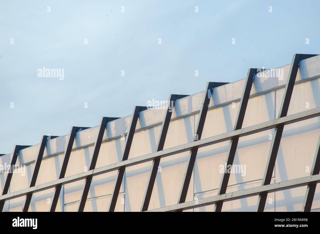 Big Ladder on The Wall Stock Photo - Alamy