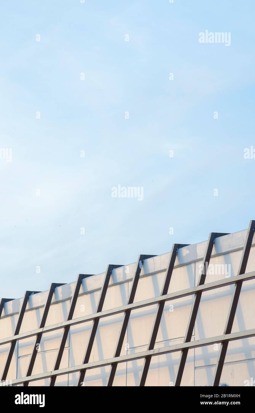 Big Ladder on The Wall Stock Photo - Alamy