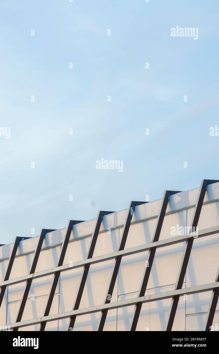 Big Ladder on The Wall Stock Photo - Alamy