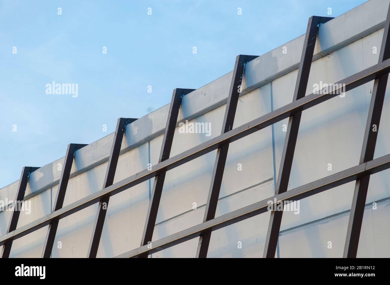 Big Ladder on The Wall Stock Photo - Alamy