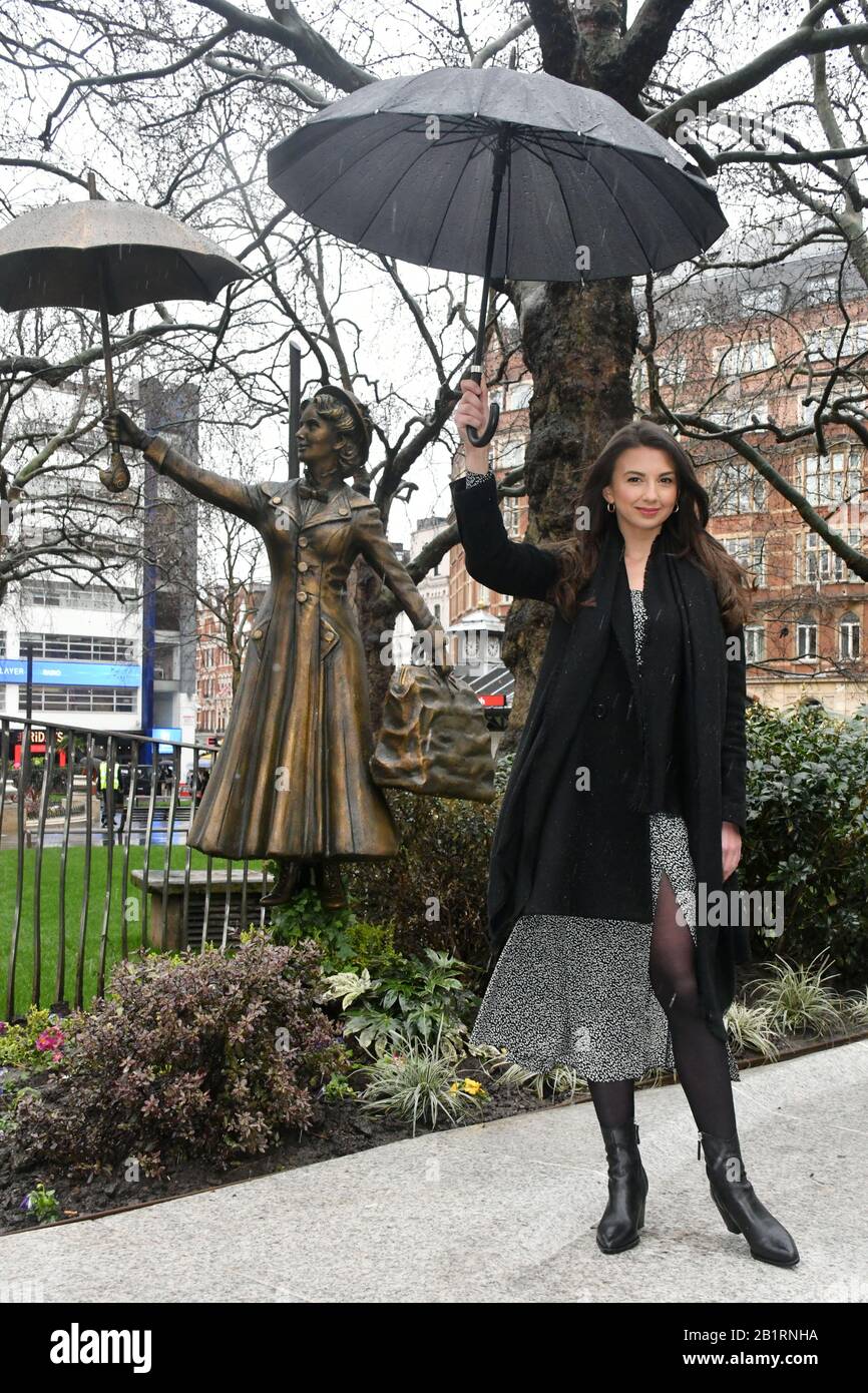 London, UK. 27th Feb, 2020. Zizi Strallen, star of West End production ...