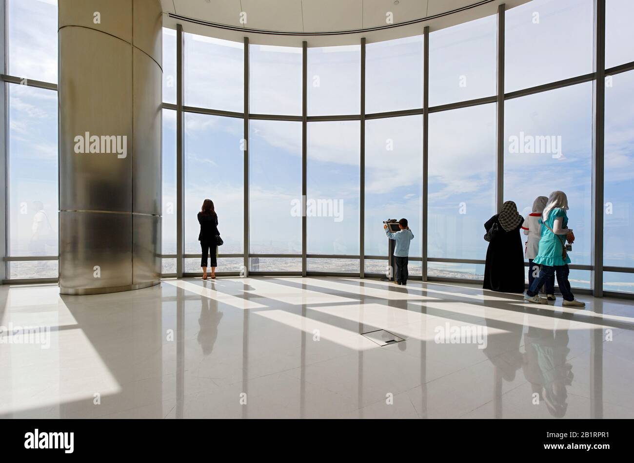 Highest viewing platform in the world, AT THE TOP on the 124th floor at ...