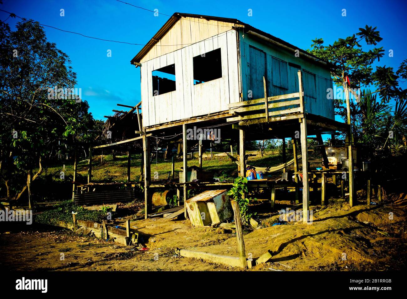 House, Nature, Abacaba Community, Negro River, Novo Airão, Amazonas ...