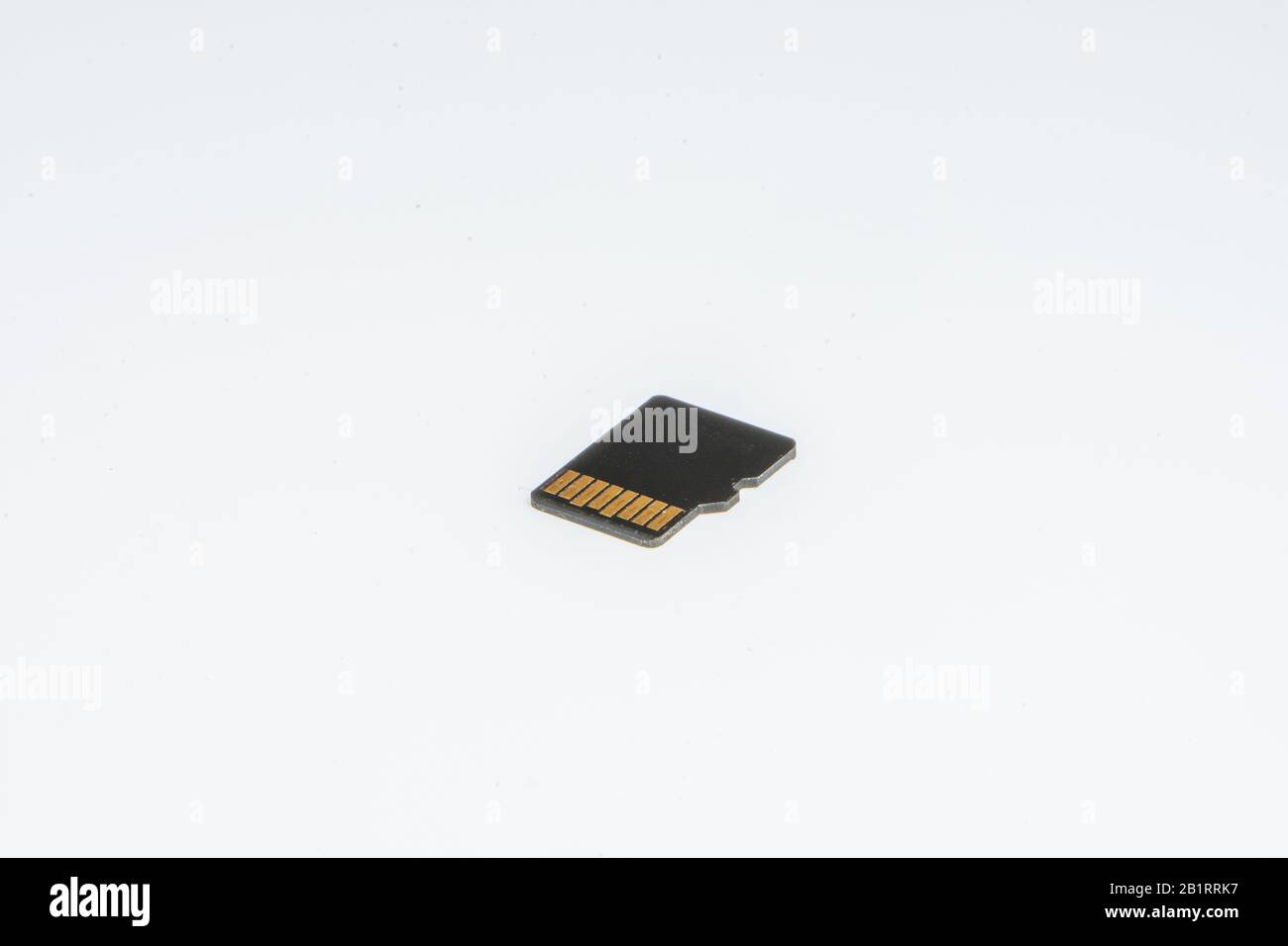 Detail of a small storage memory, visible electrical contacts, on a ...