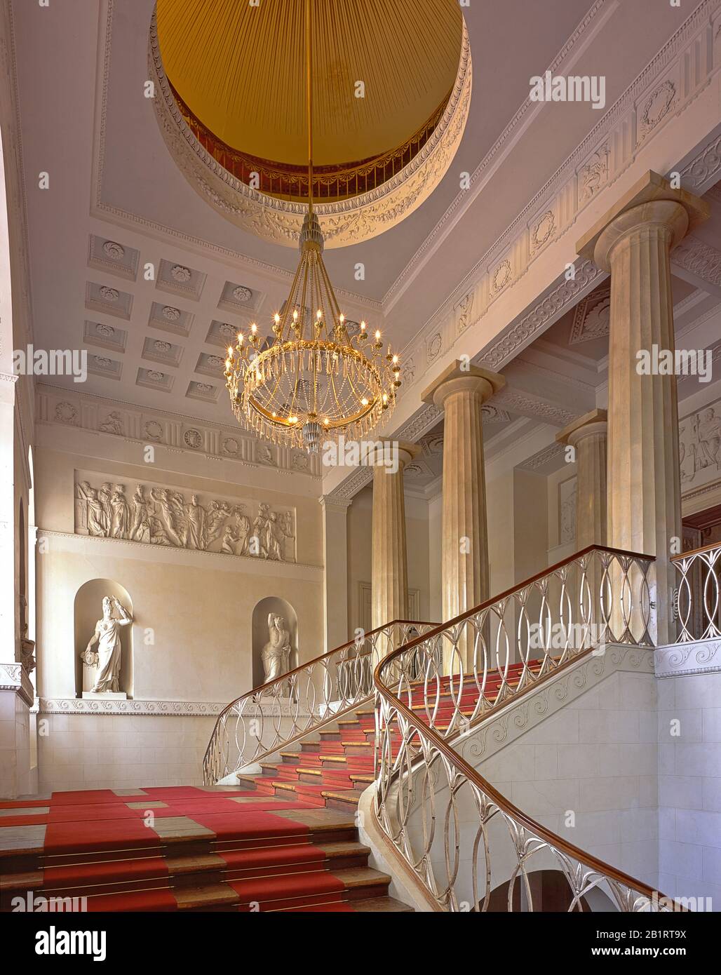 Residenzschloss Weimar, Gentzsches stairwell in the east wing (1800 ...