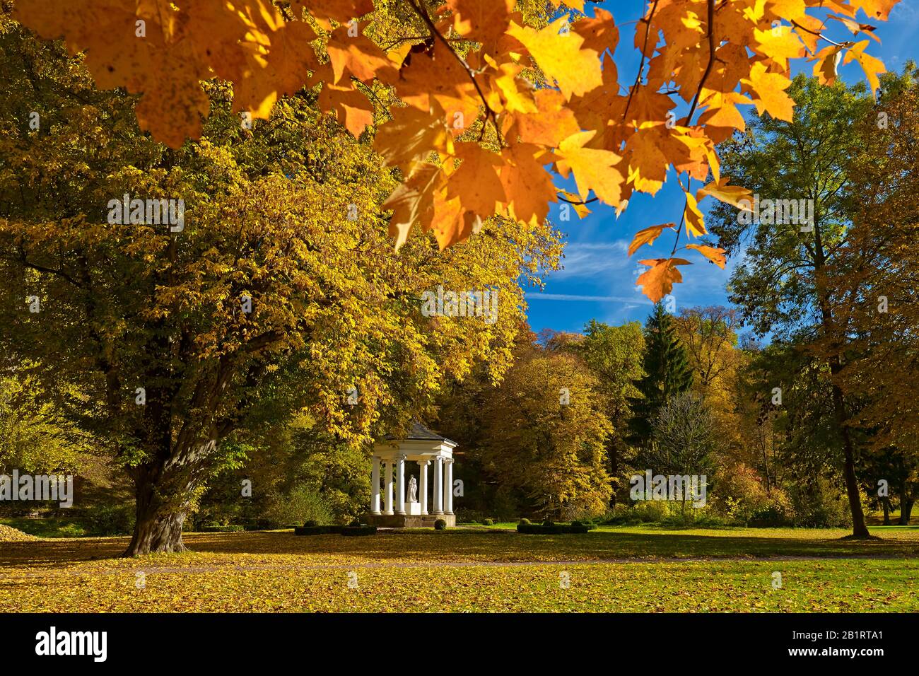 Temple of the Muses of the Calliope in Tiefurter Park, Thuringia ...