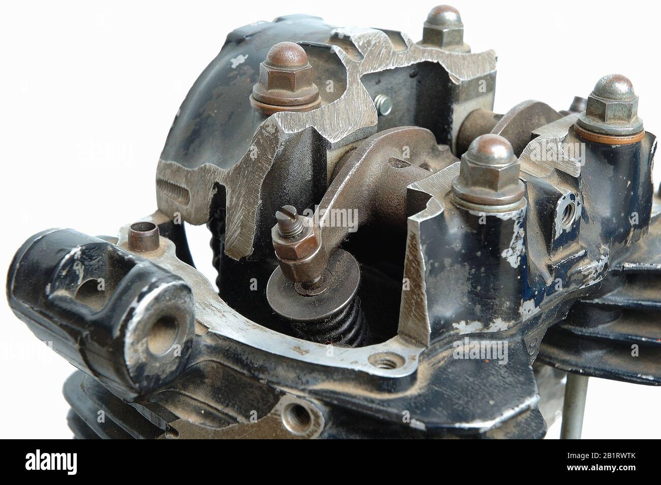 Old broken engine piston hi-res stock photography and images - Alamy