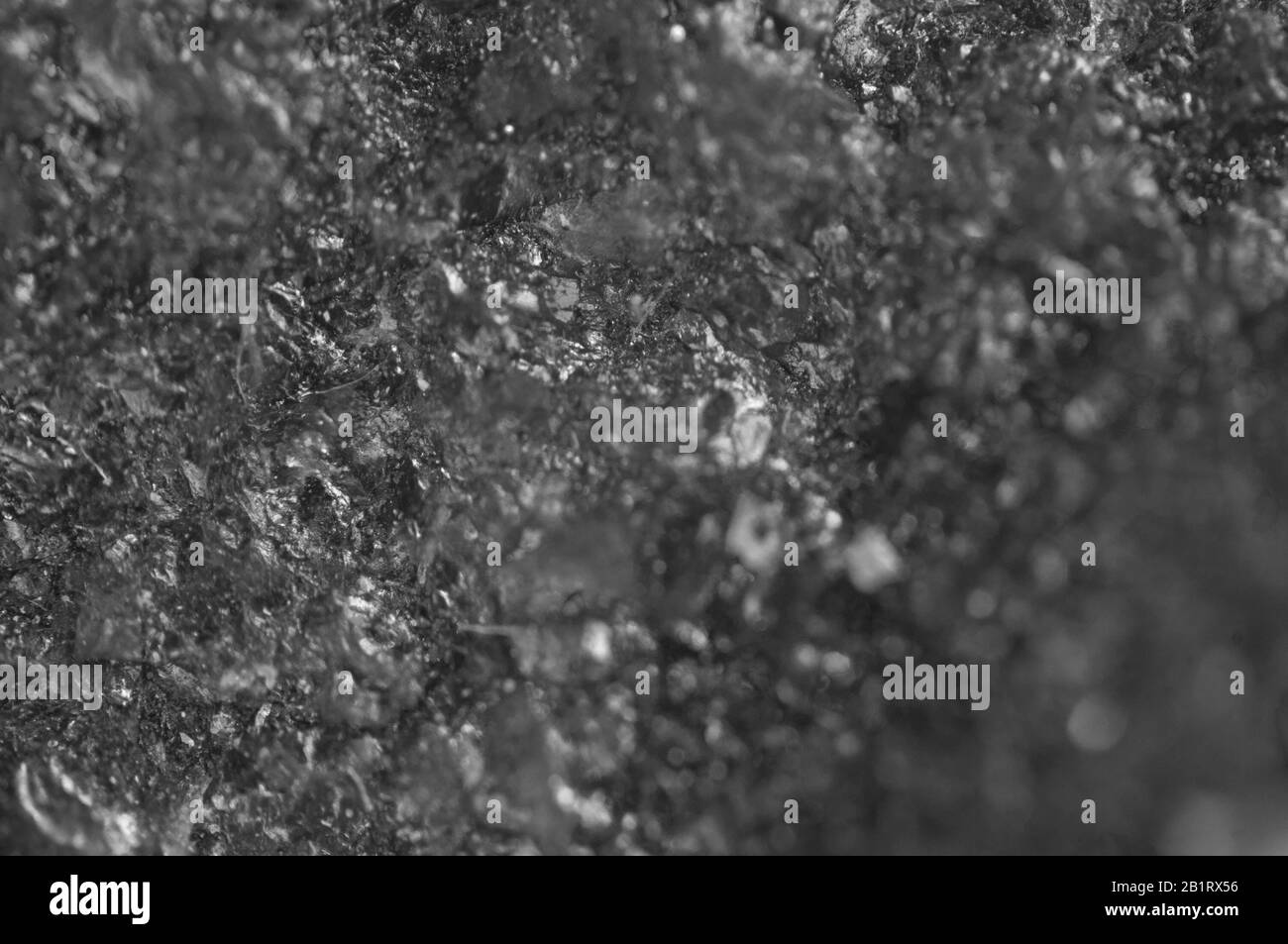 Abstract Black-and-white background. Texture natural Minerals. Crystal ...