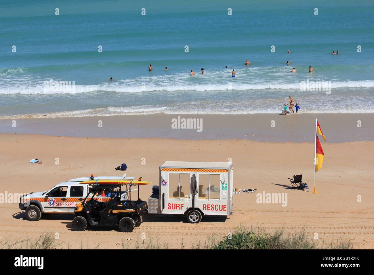 Surf rescue cable beach hi-res stock photography and images - Alamy