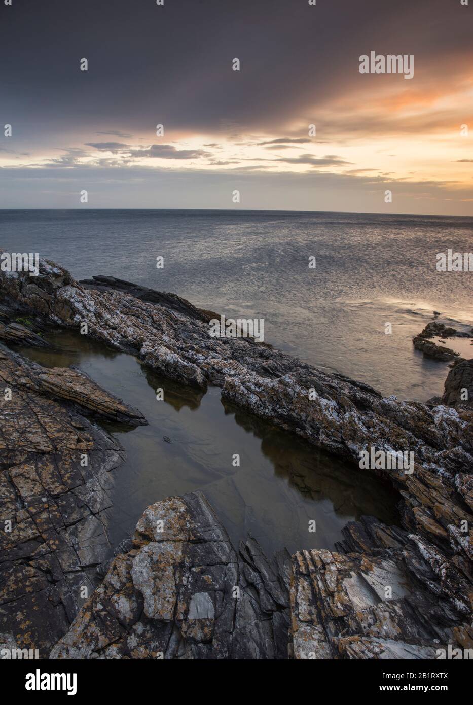 Dramatic coastal scenery and light on the Isle of Man, Irish Sea, UK ...