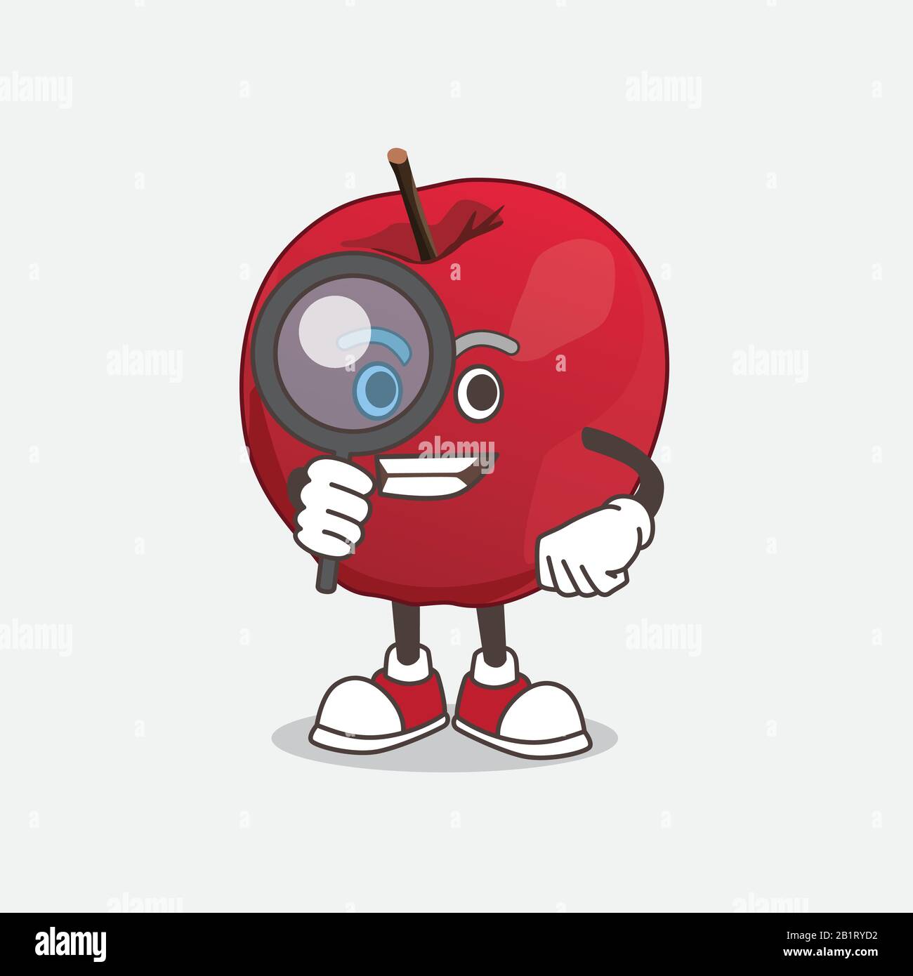 Apple cartoon mascot character vector Stock Vector Image & Art - Alamy