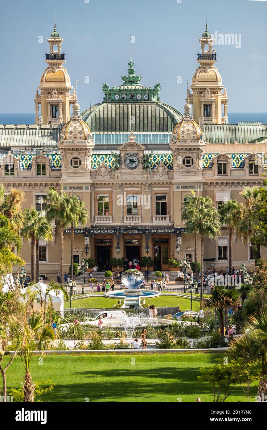 Monaco, Monte-Carlo, 02 October 2019: The main sight of the ...