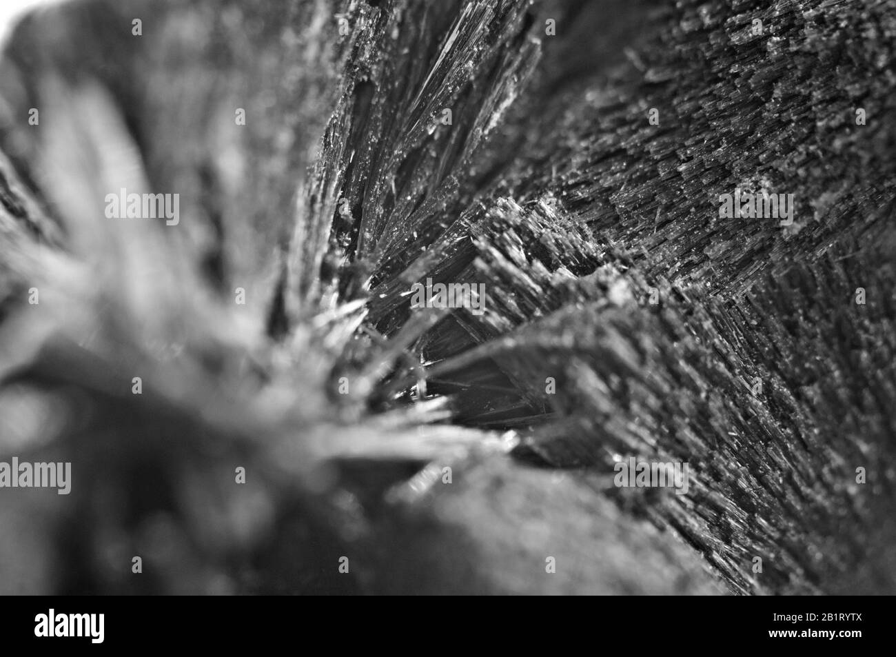 Abstract Black-and-white background. Texture natural Minerals. Crystal ...