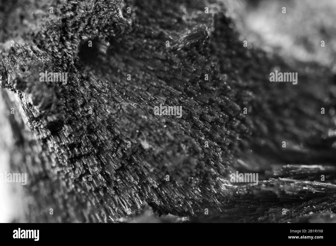 Abstract Black-and-white background. Texture natural Minerals. Crystal ...