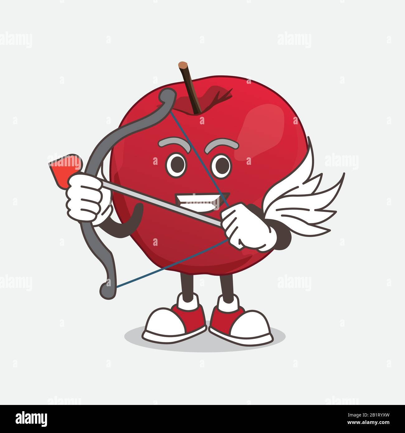Apple cartoon mascot character vector Stock Vector Image & Art - Alamy