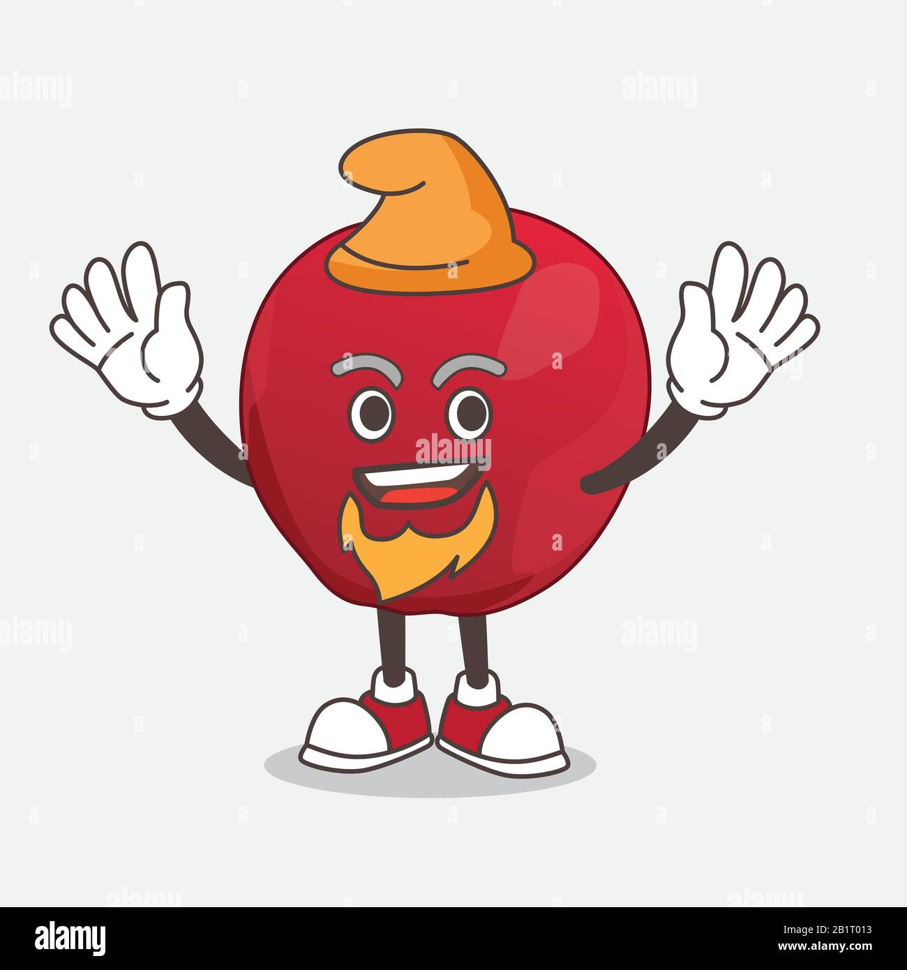 Apple cartoon mascot character vector Stock Vector Image & Art - Alamy