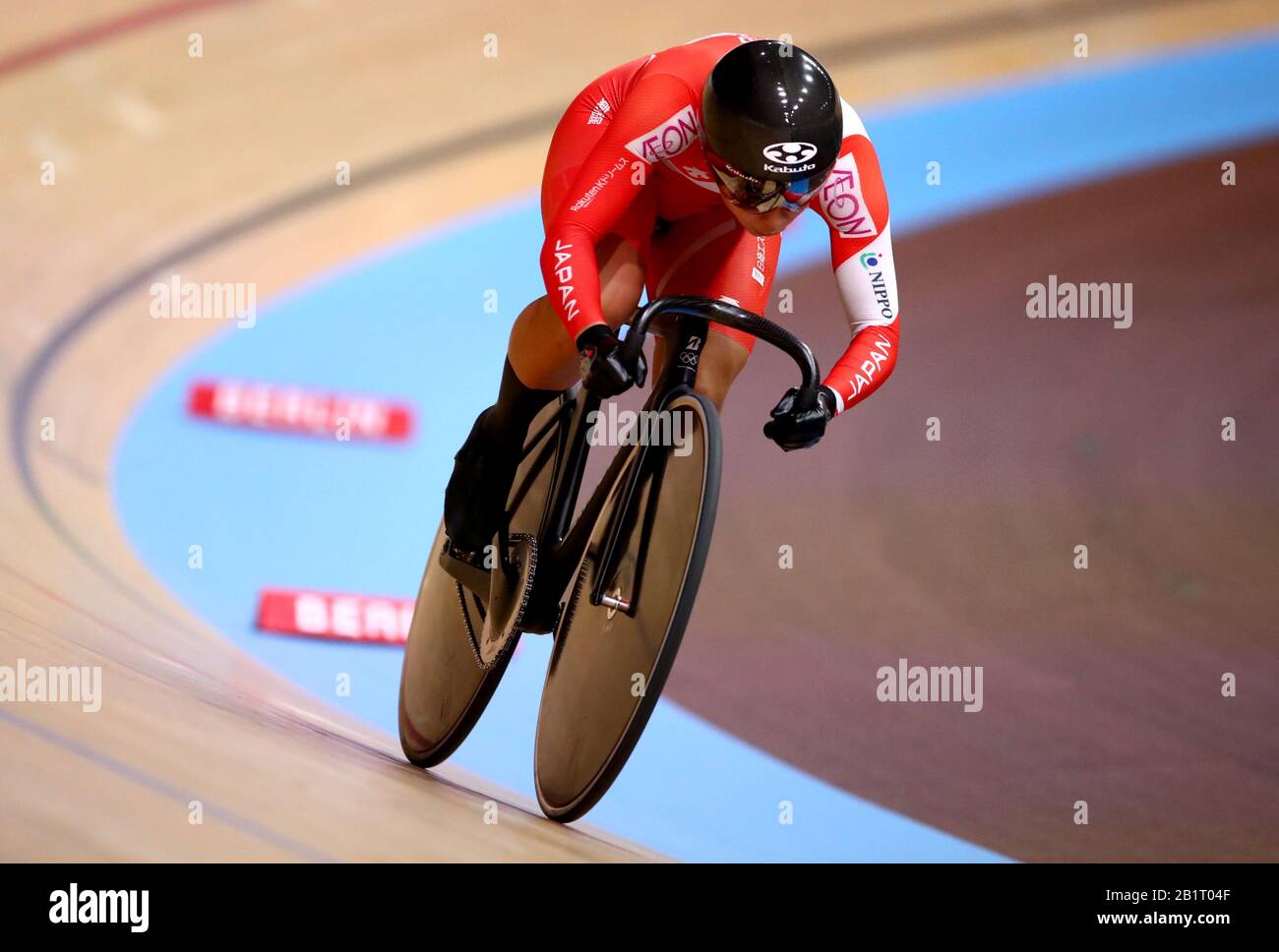 Japan's Riyu Ohta competing in the Women's 100m Qualifying Sprint during day two of the 2020 UCI ...