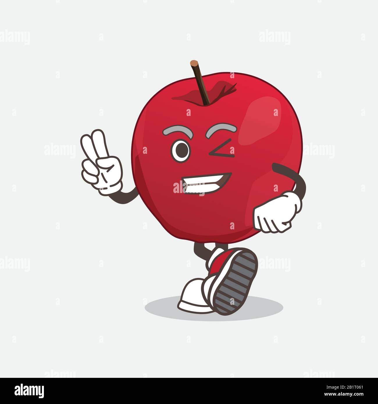 Apple cartoon mascot character vector Stock Vector Image & Art - Alamy