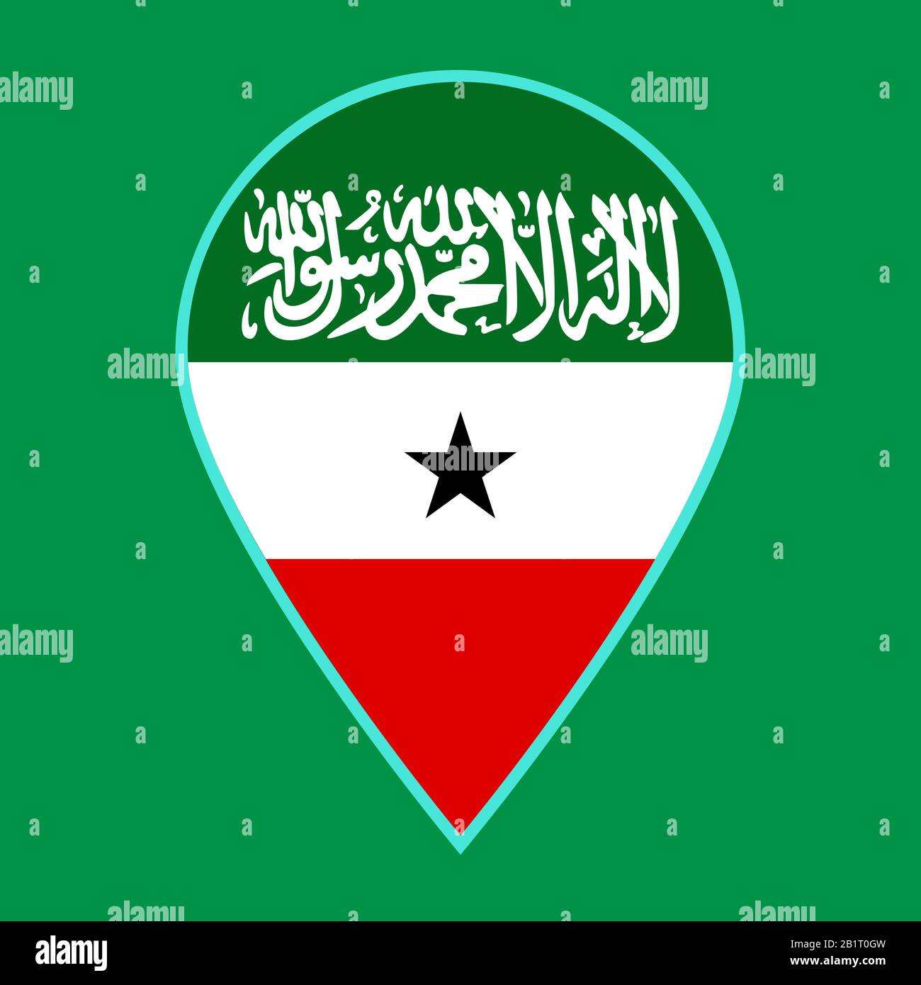 Map somaliland vector illustration hi-res stock photography and images ...